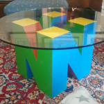 Custom made Nintendo 64 lamp and table - N64 Squid