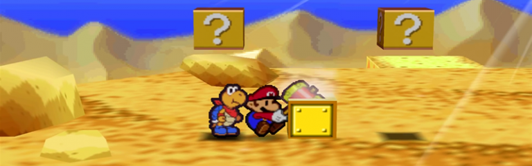 Paper Mario reward block glitch - N64 Squid