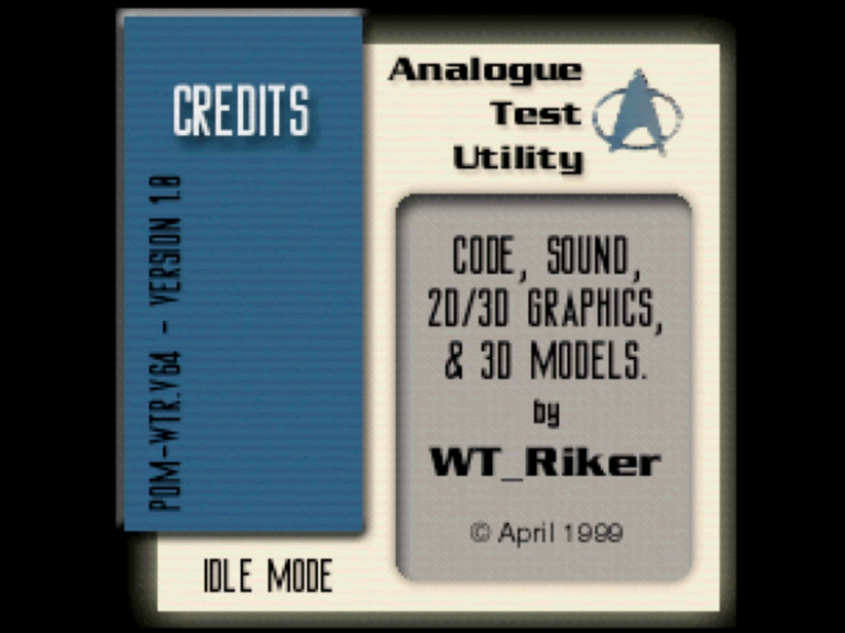 Analogue Test Utility - N64 Squid